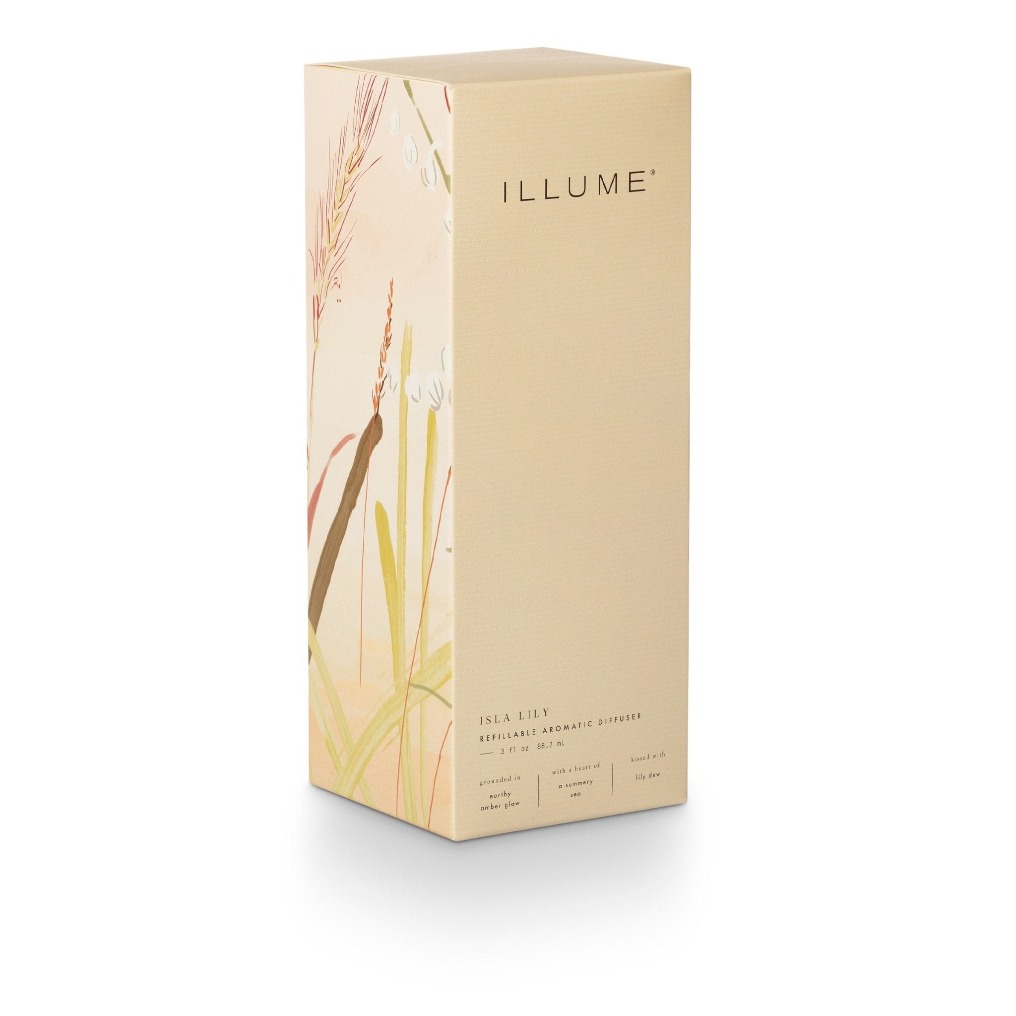 ILLUME Candles Isla Lily Floral Fragrance Refillable Aromatic Diffuser ...