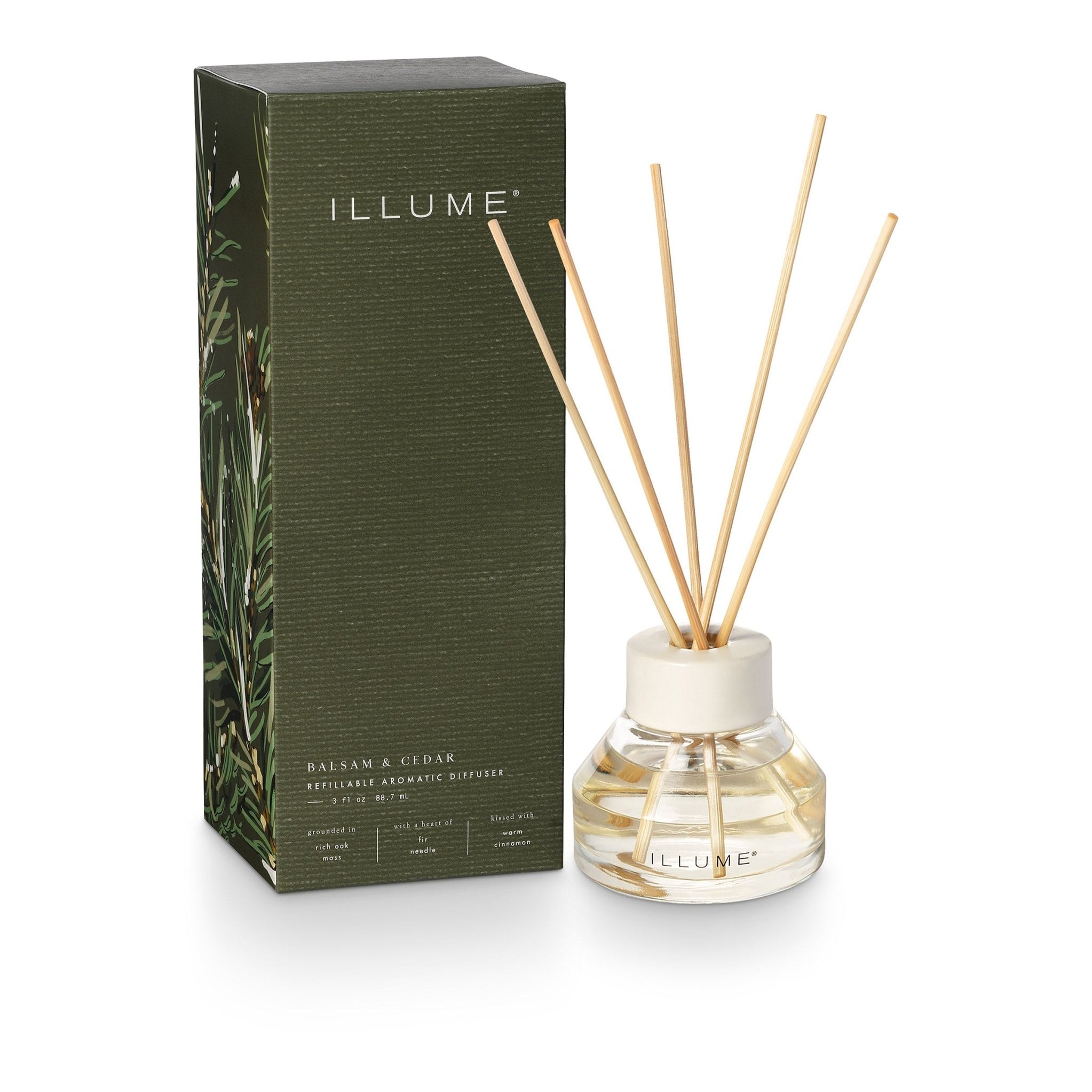 ILLUME® Candles Balsam and Cedar Noble Holiday Home Fragrance– Illume ...