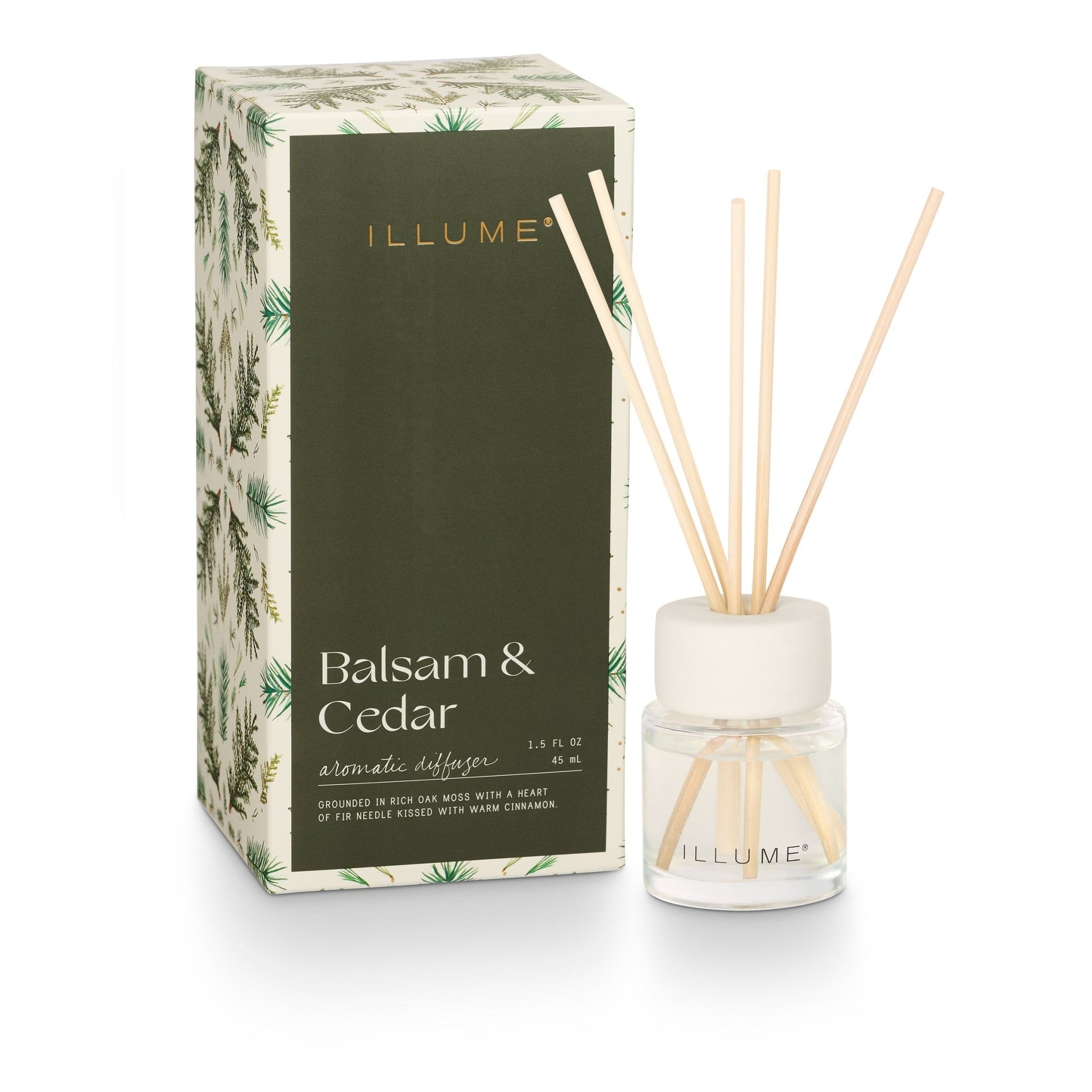 ILLUME® Candles Balsam and Cedar Noble Holiday Home Fragrance– Illume ...
